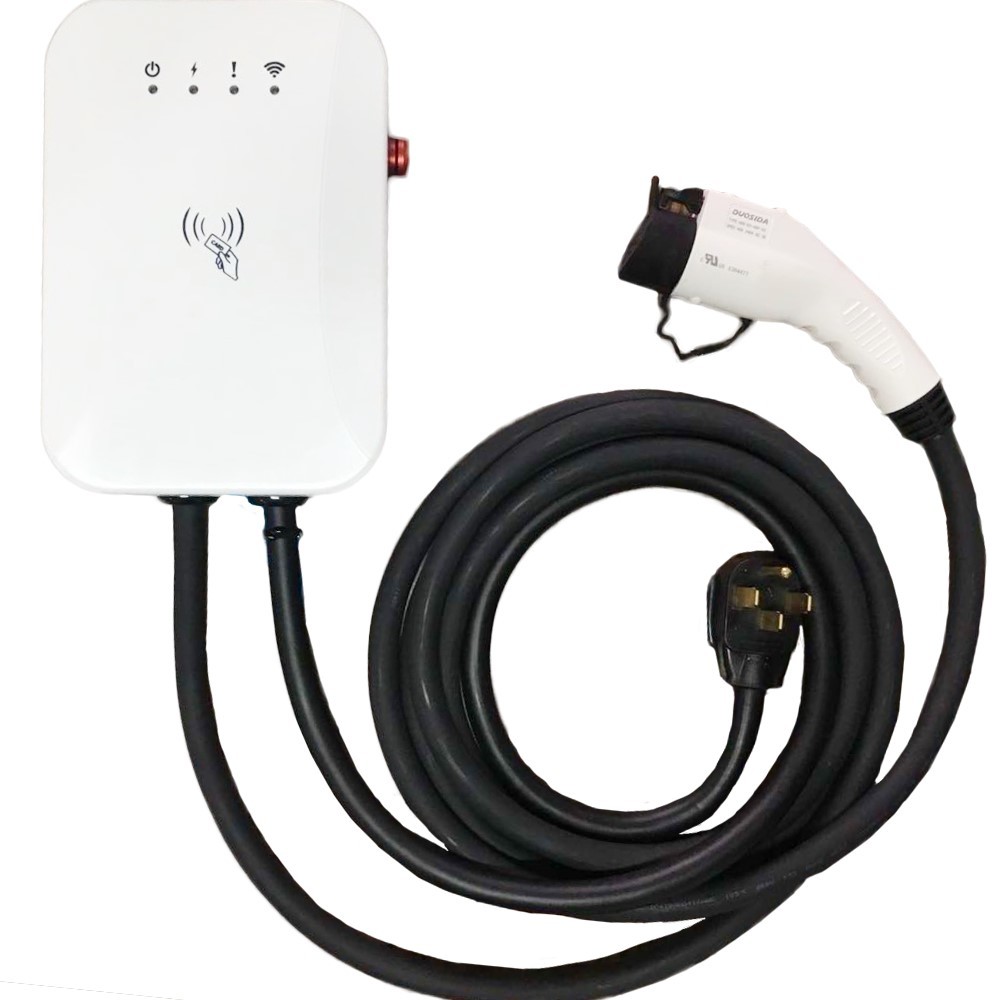 Mounting Pole Single Gun 11kw RFID EV Charger 32A 3 Phase Car Charging ...